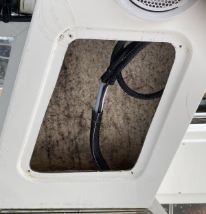 Custom fiberglass access panel. | YBW Forum